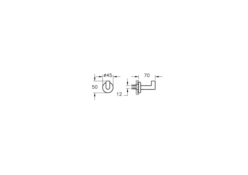 Minimax Bathrobe Holder Holder | A44787 - VitrA Georgia
