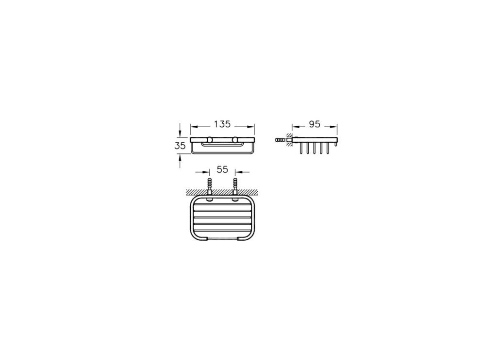Sponge Basket Arkitekta Rectangular | A44378 - VitrA Georgia