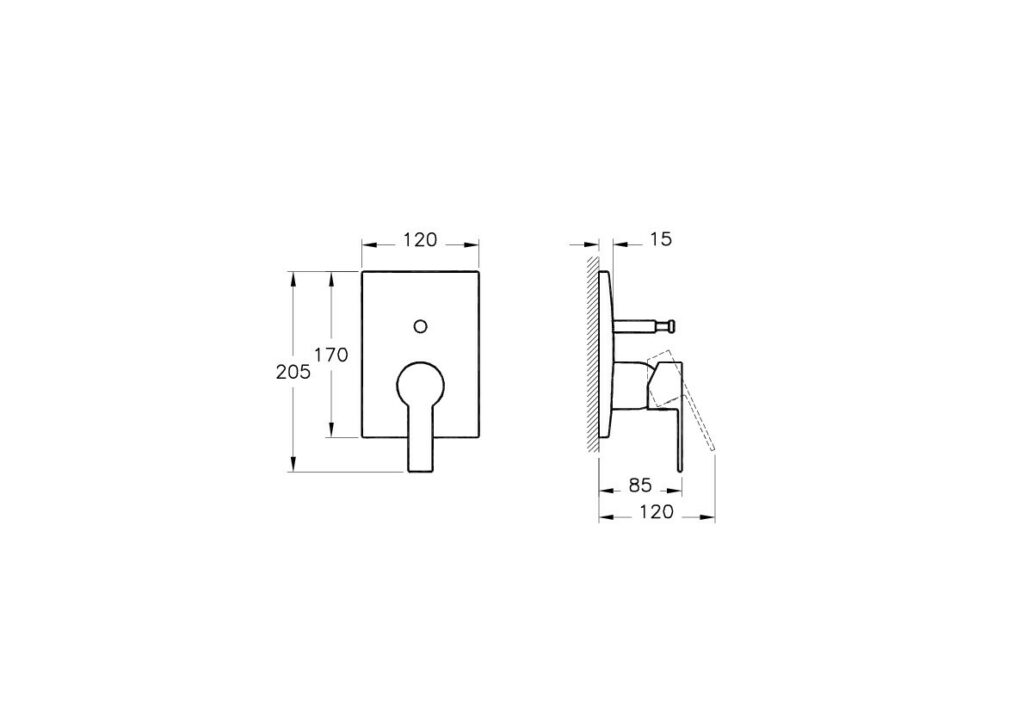 Built-in Shower System Flo S | A45710EXP - VitrA Georgia