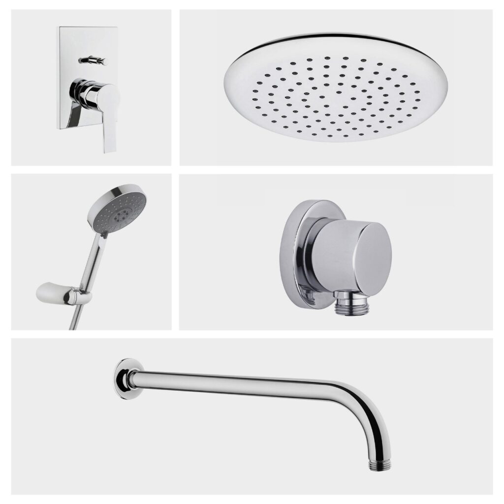 Built-in Shower System Flo S Silver A42212EXP - VitrA Georgia